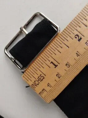 unbranded | Accessories | Black Cotton Blend Fabric Belt New Versatile ...